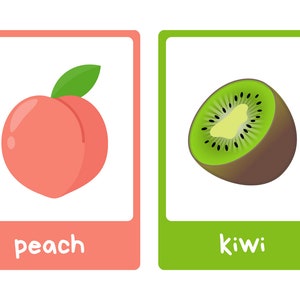 Fruits - Printable Flashcards, Preschool Educational Materials ...