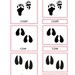 Printable 3-part Cards Animal Footprints. Identifying - Etsy