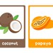 Fruits Printable Flashcards Preschool Educational - Etsy