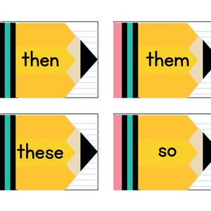 Sight Word Flash Cards, Kindergarten Sight Words, High Frequency Words ...