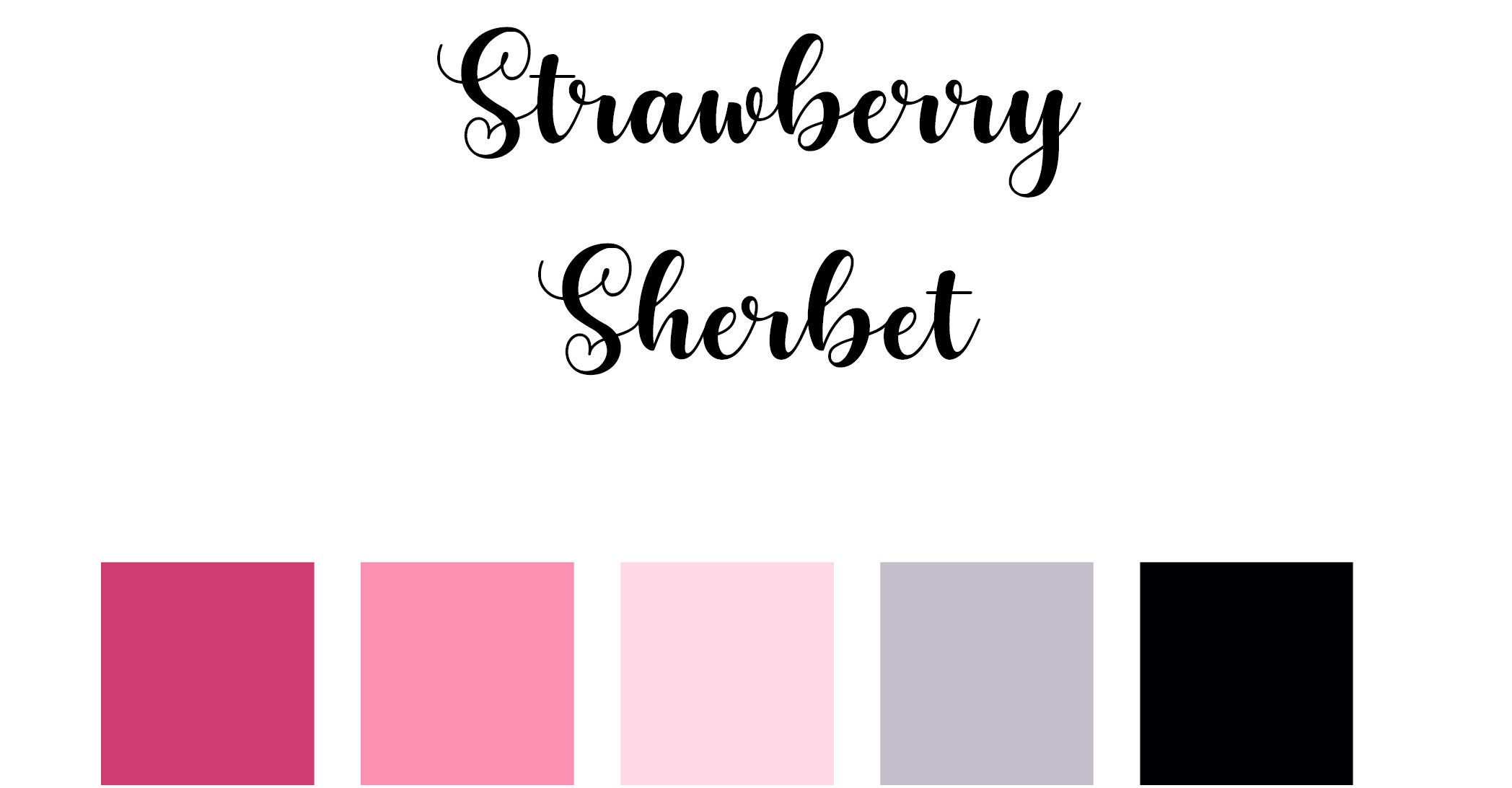 Strawberry Sherbet | Color Palette, Procreate, Adobe Illustrator, Png ...