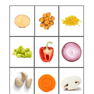 Fruit and Veggie Matching Cards, Inside Out Matching, Detail Matching ...