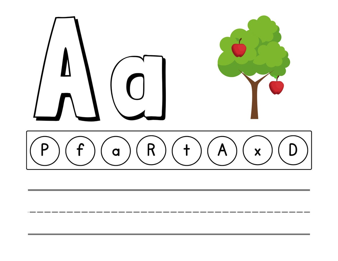 Printable Letters of the Alphabet Play Dough Mats, Printable Tracing ...