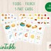 Printable Foods French 3-part Cards Nomenclature Montessori - Etsy