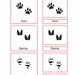 Printable 3-part Cards - Animal Footprints. Identifying Footprints ...