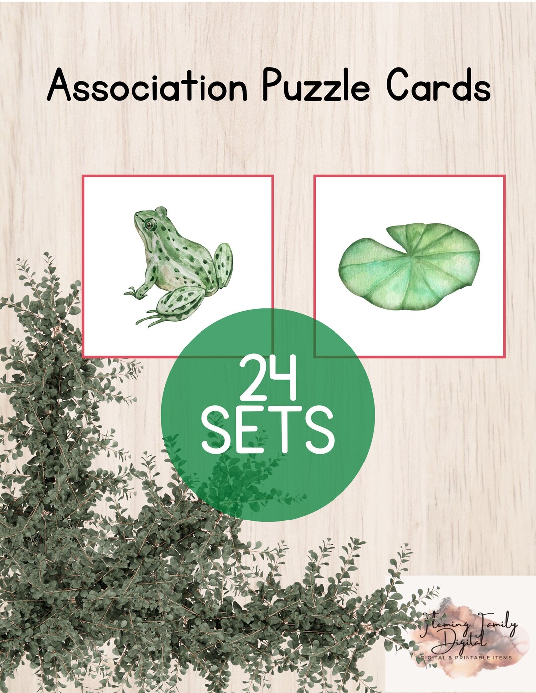 Printable Picture Association. Preschool Learning Guide. Association ...
