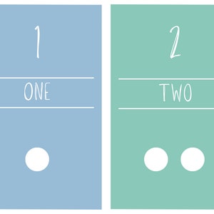 Counting Flash Cards, Kindergarten, Number Cards, 1 Through 10 ...