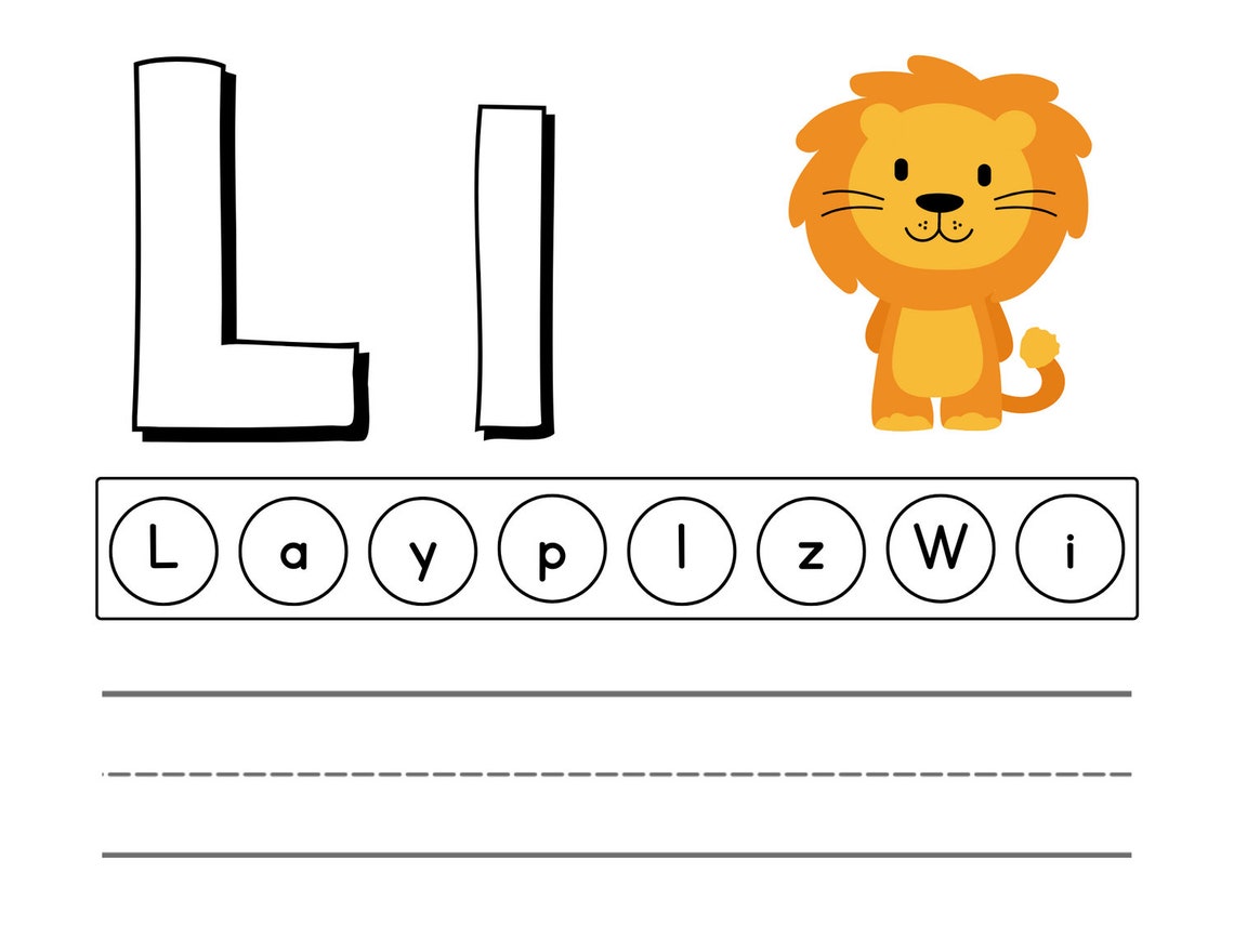 Printable Letters of the Alphabet Play Dough Mats, Printable Tracing ...