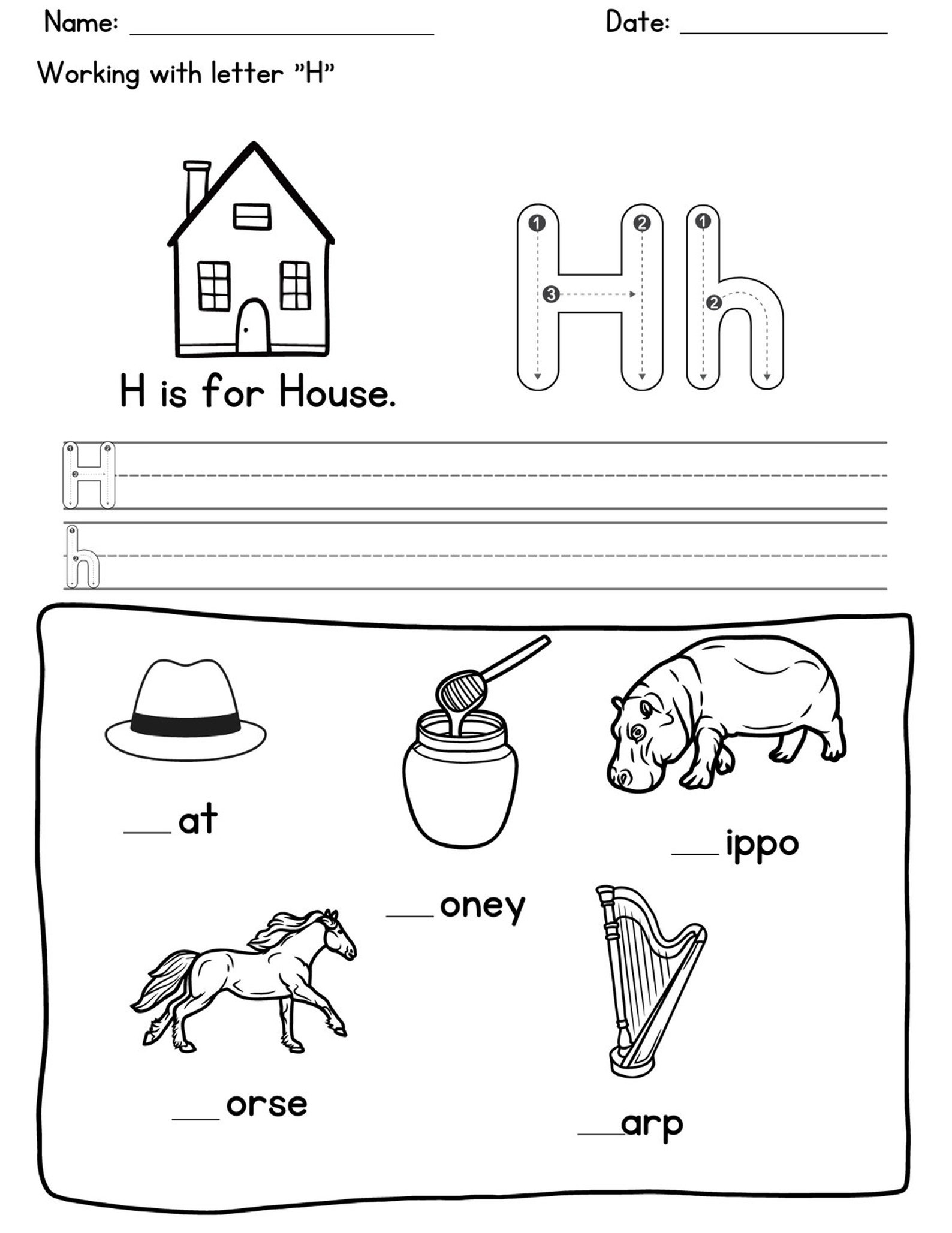 Printable Letters of the Alphabet Worksheets, Upper & Lowercase ...