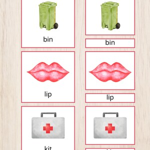 Printable CVC Phonics 3-part Cards. CVC Words Reading Activity ...