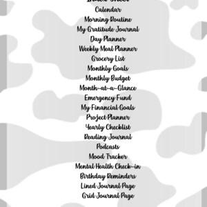 Cow Heifer Digital Planner, Journal, Hyperlinked Notebook, Aesthetic ...