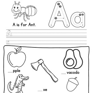 Printable Letters of the Alphabet Worksheets, Upper & Lowercase ...