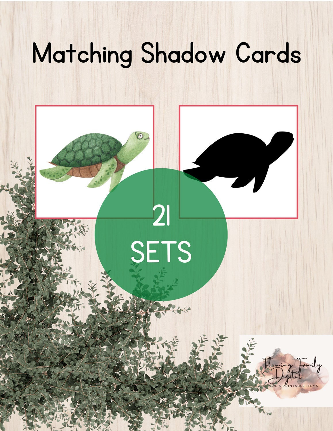 Printable Summertime Matching Shadow Cards. Montessori Style. Preschool ...