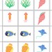Under the Sea Matching Card Game, Memory Kids Activity, Printable ...