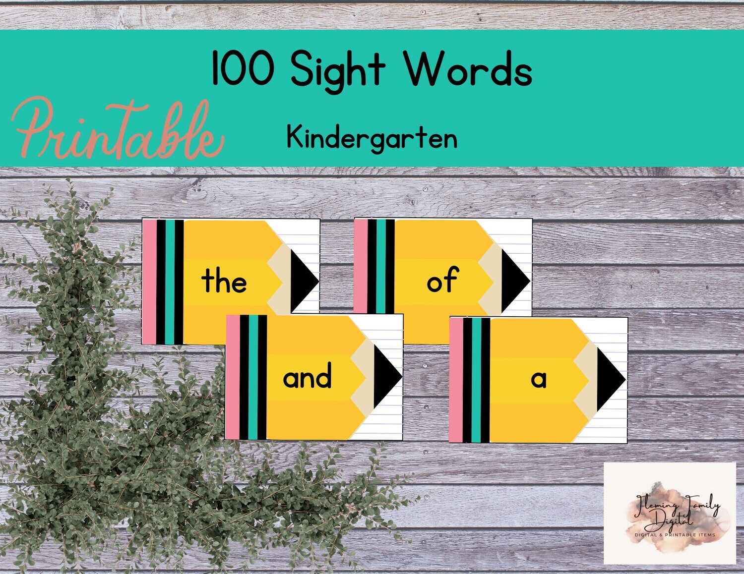 Sight Word Flash Cards, Kindergarten Sight Words, High Frequency Words ...