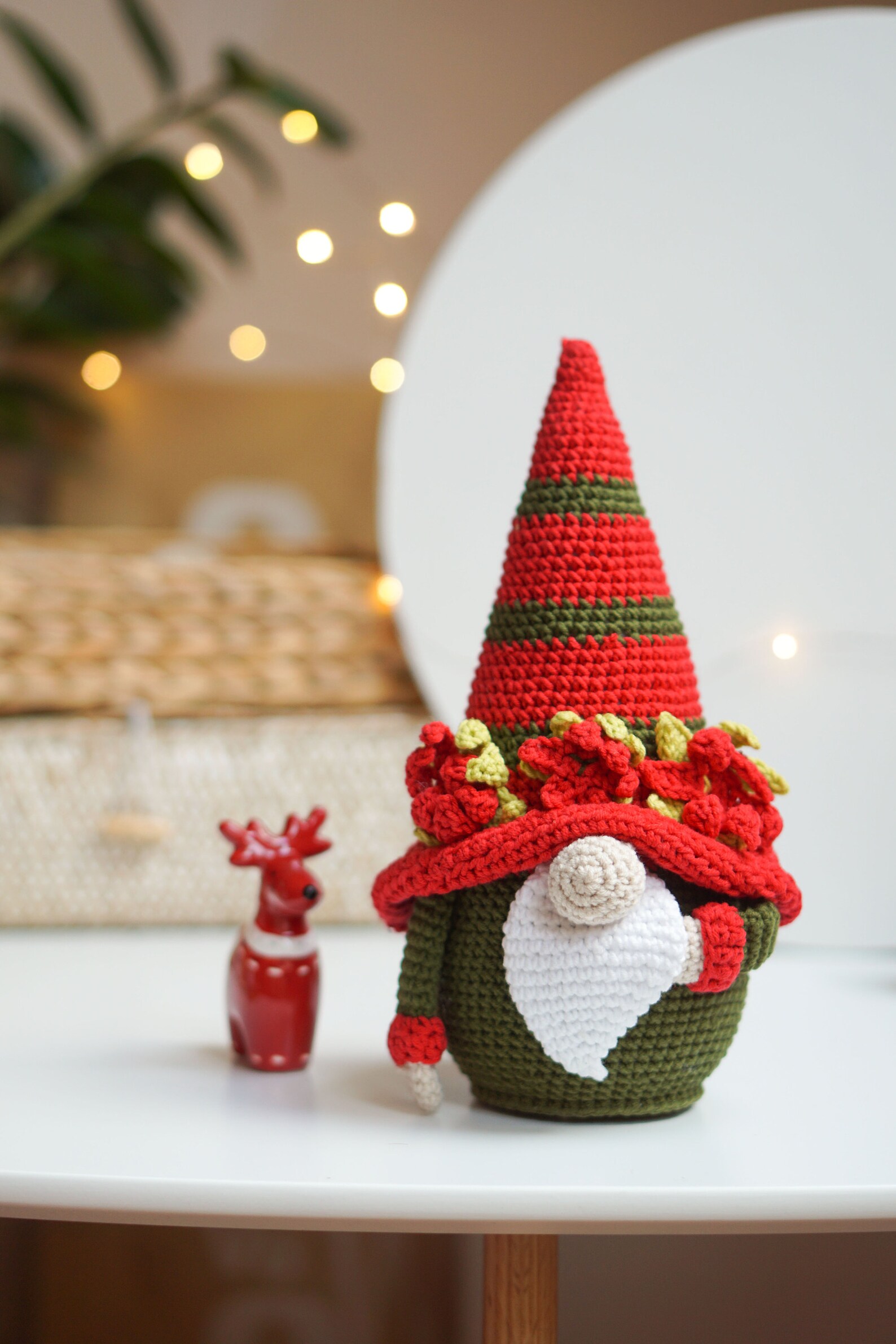Crochet Patterns Christmas Flower Gnome Gnome Amigurumi - Etsy