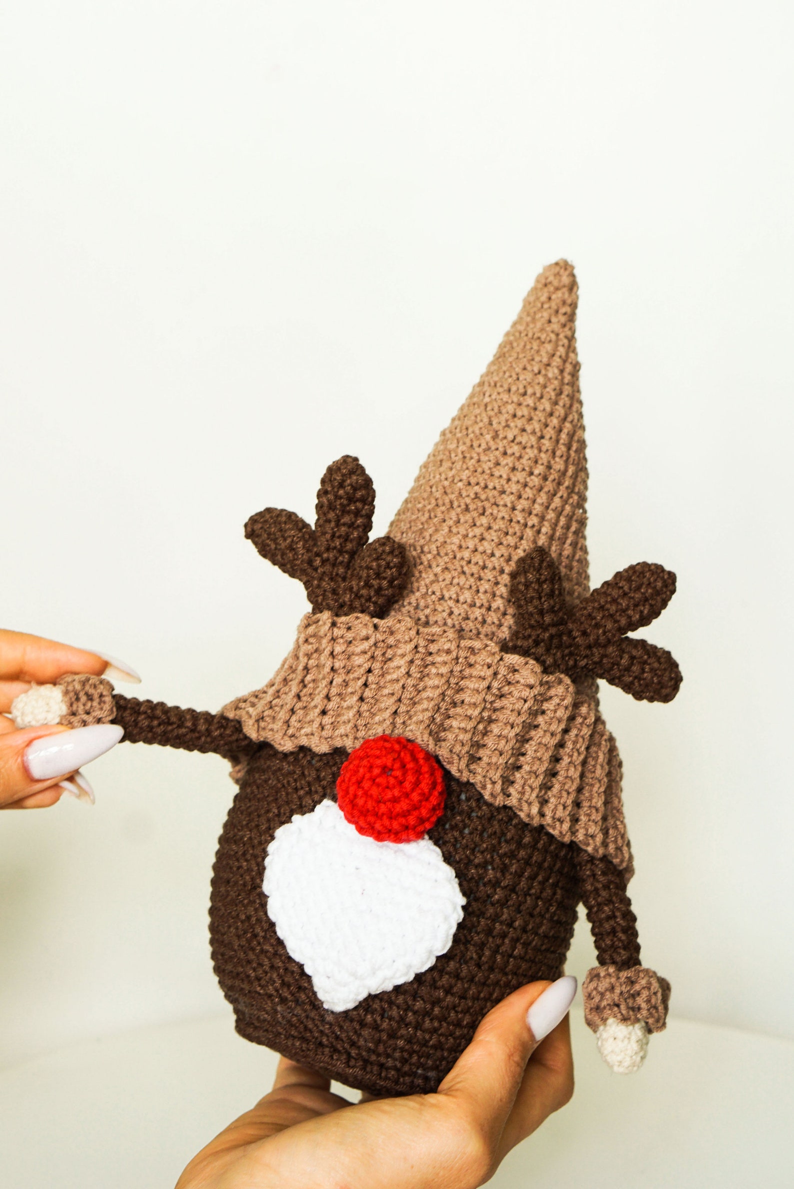 Crochet Patterns Rudolph Red Nose Reindeer Gnome Christmas - Etsy