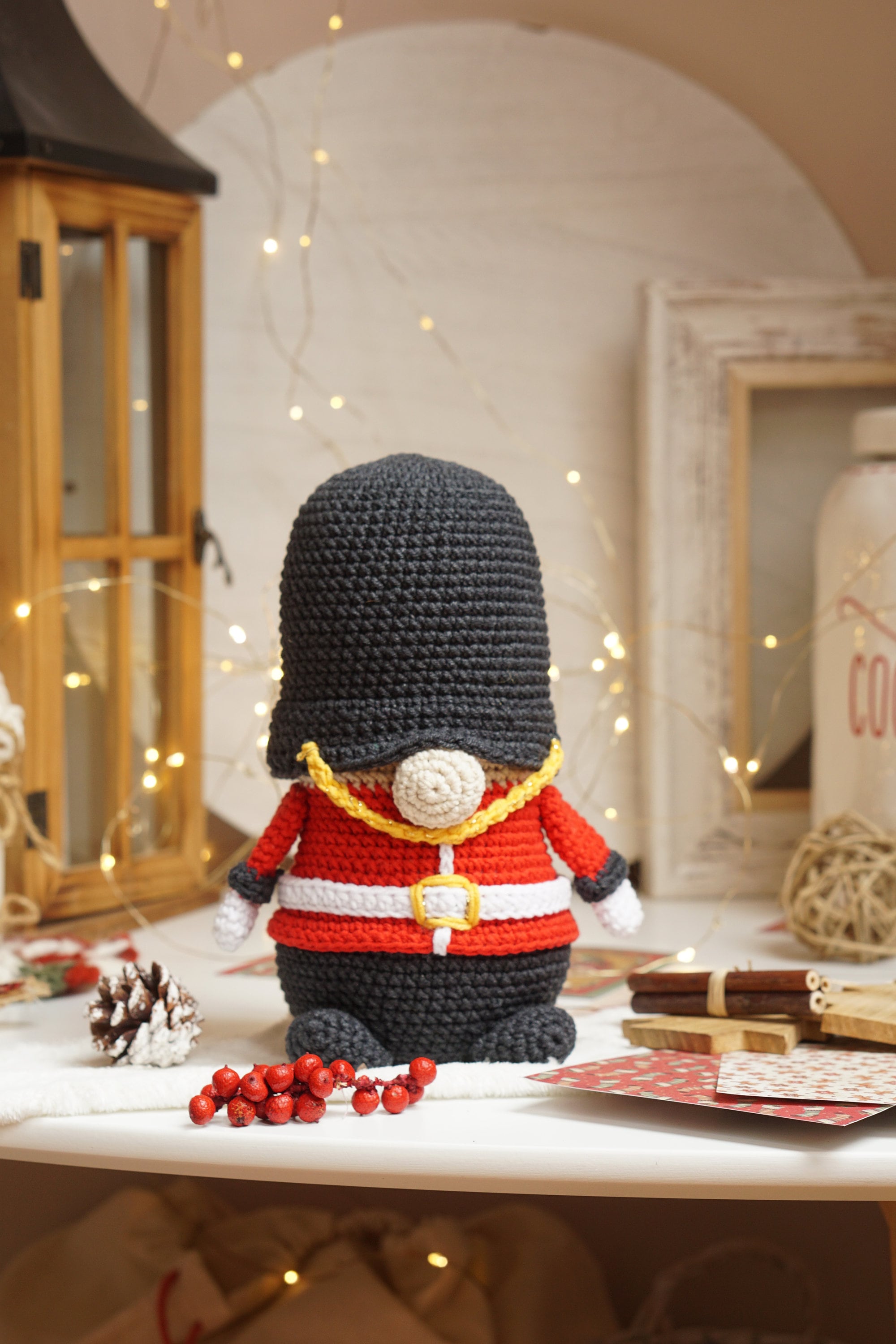 Crochet Patterns Guard Gnome Pattern - Etsy