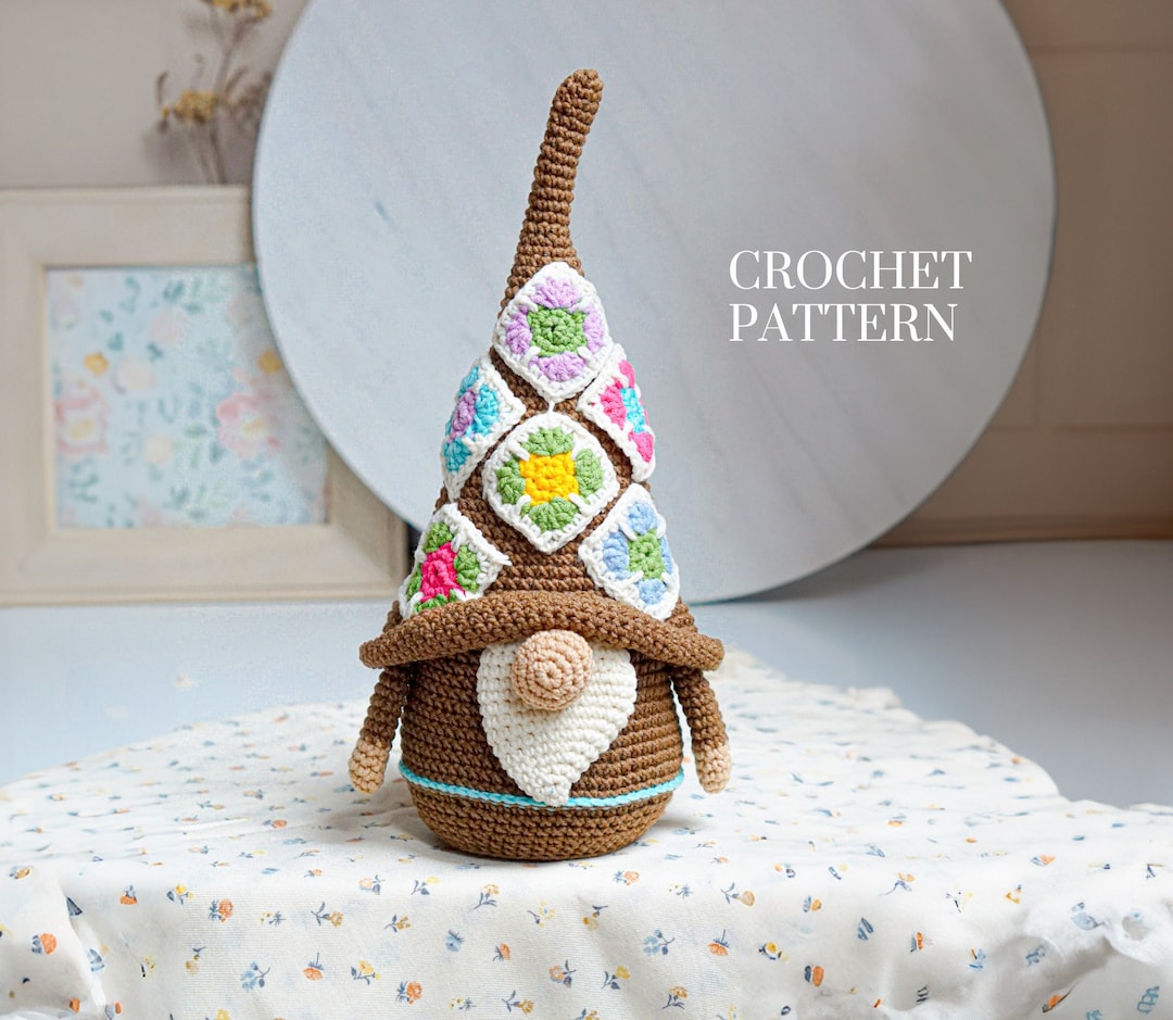 Crochet Patterns Granny Square Gnome, Gnome All Occasions, Gnome ...
