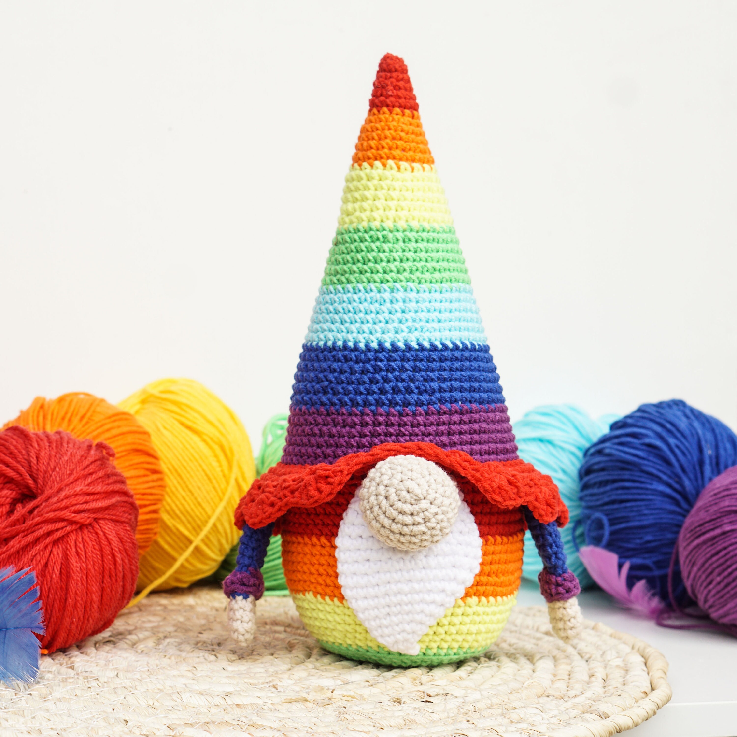 Crochet Patterns Rainbow Gnome LGBT Gnome Crochet Gift Gnome - Etsy