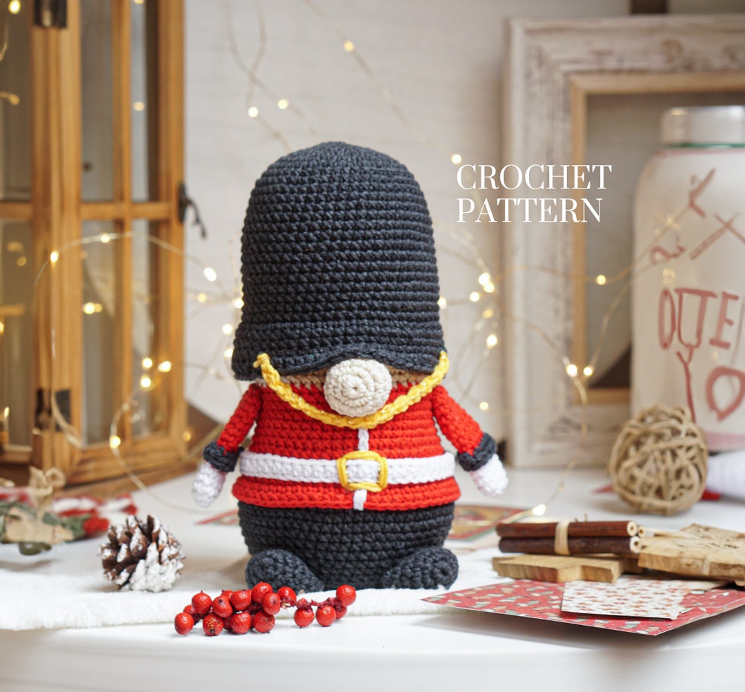 Crochet Patterns Guard Gnome Pattern - Etsy