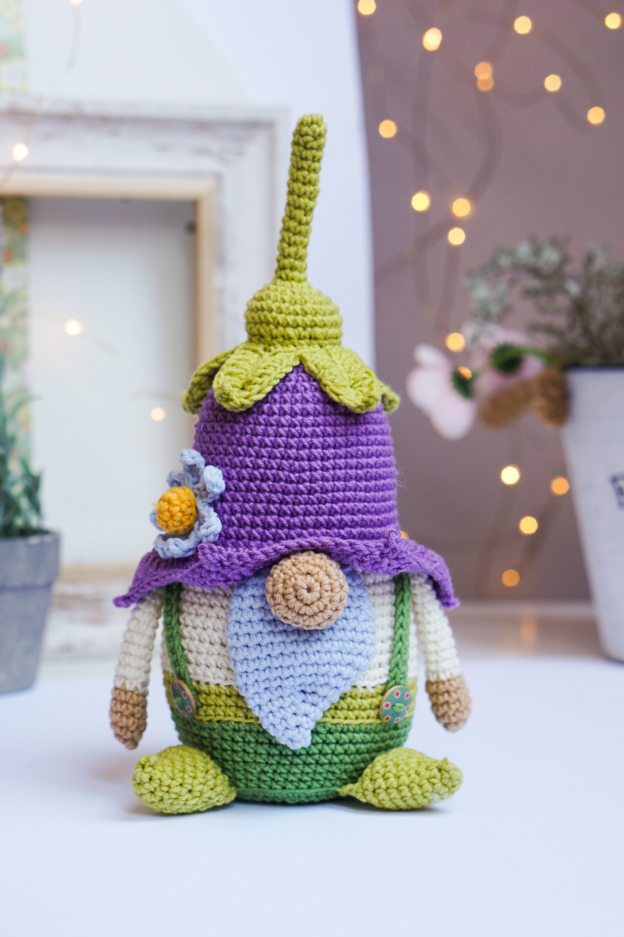 Crochet Patterns Bellflower Gnome Flower Gnome Garden Gnome - Etsy
