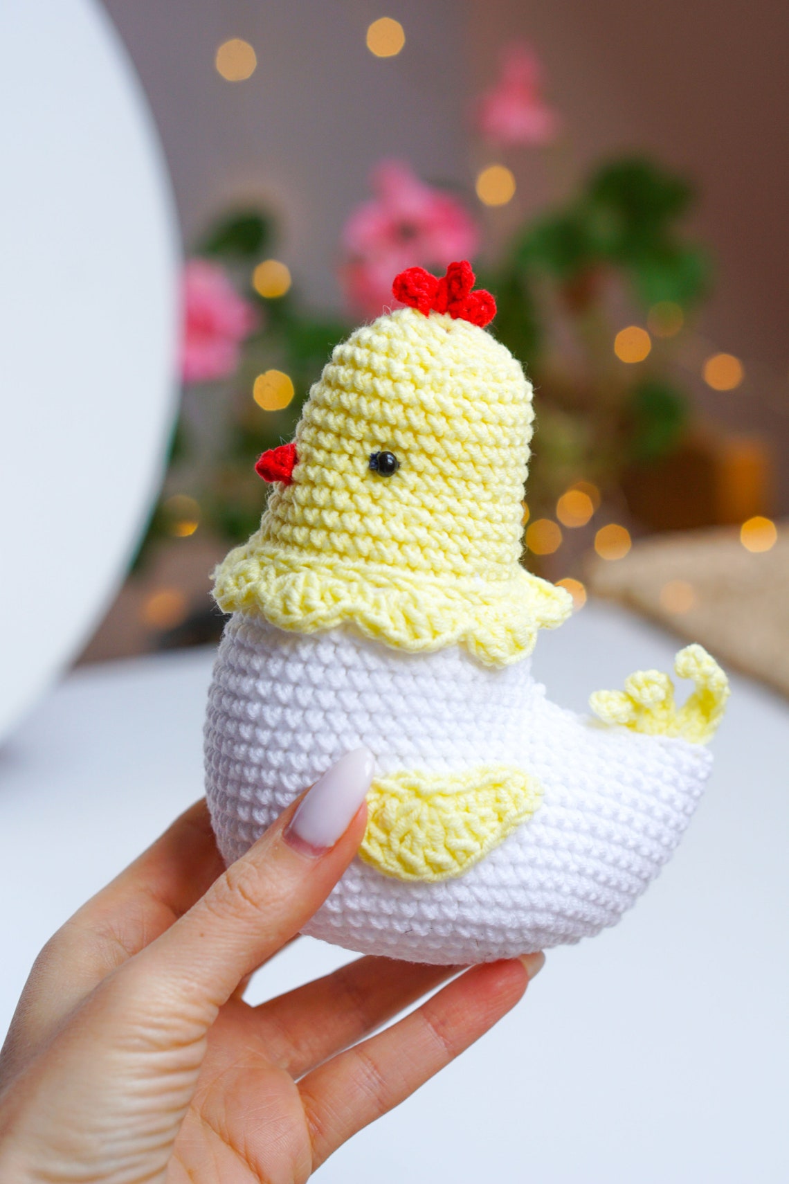 Crochet Hen Pattern, Crochet Large and Small Hens, Crochet Hen, Hen ...