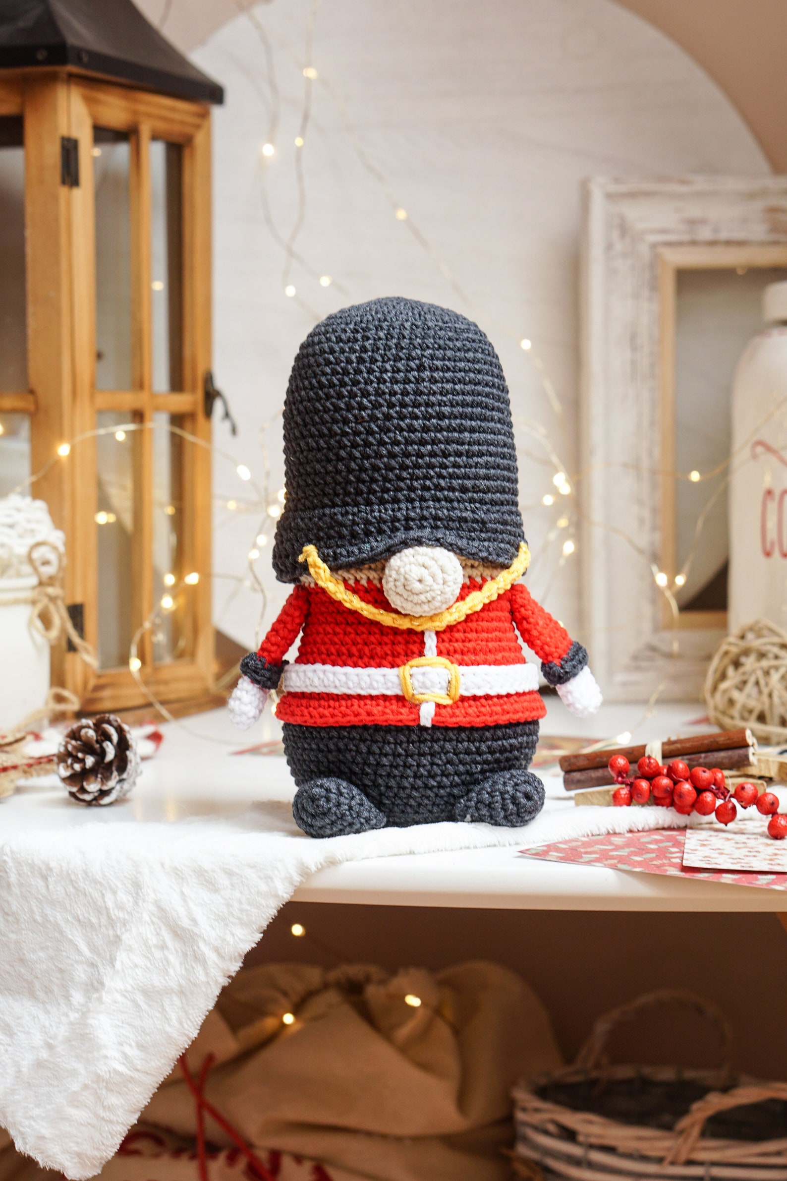 Crochet Patterns Guard Gnome Pattern - Etsy
