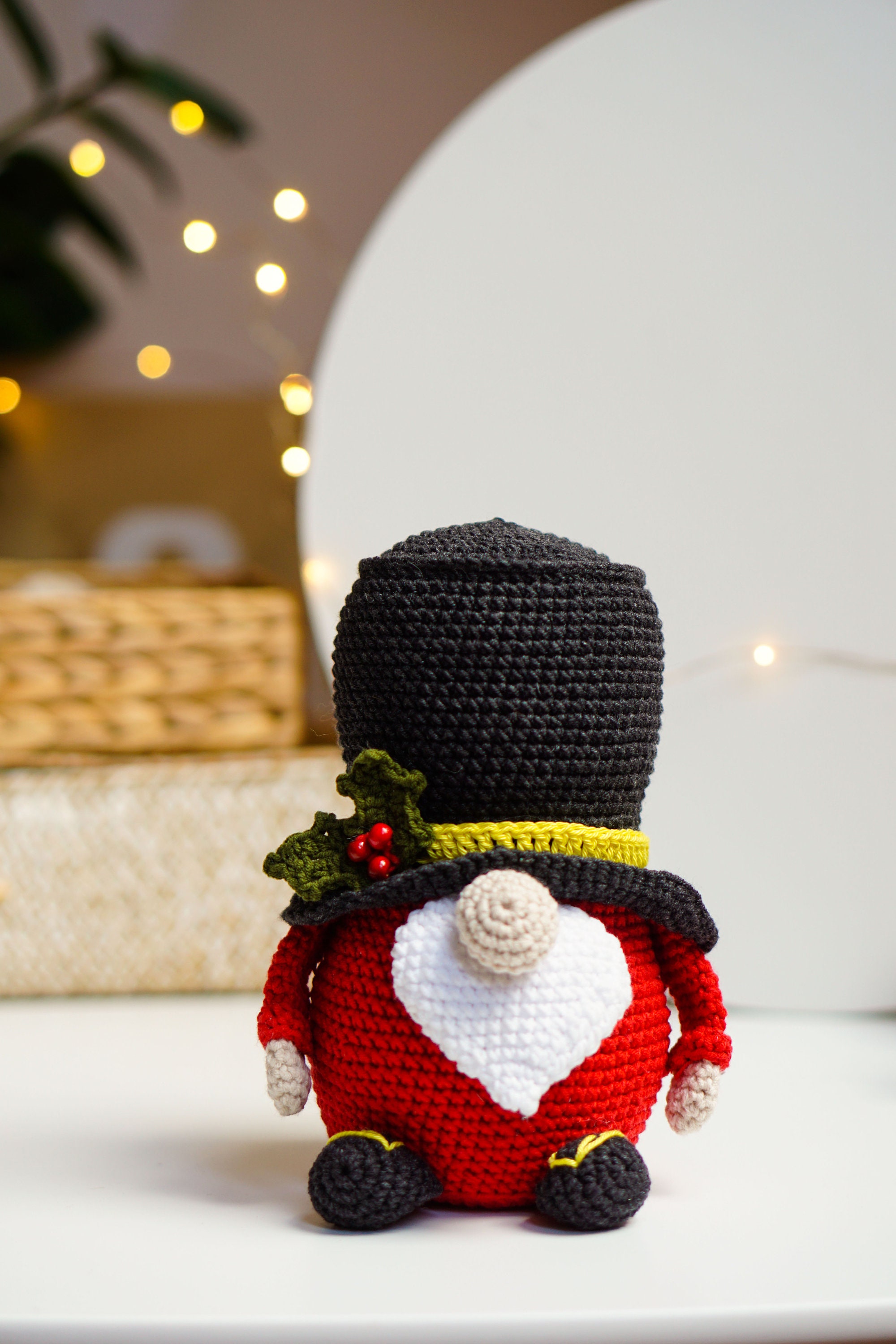 Crochet Patterns Gingerbread Gnome Holly Gnome Gentleman - Etsy