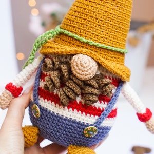 Crochet Patterns GARDENER Gnome, Summer Gnome, Flower Gnome, Crochet ...