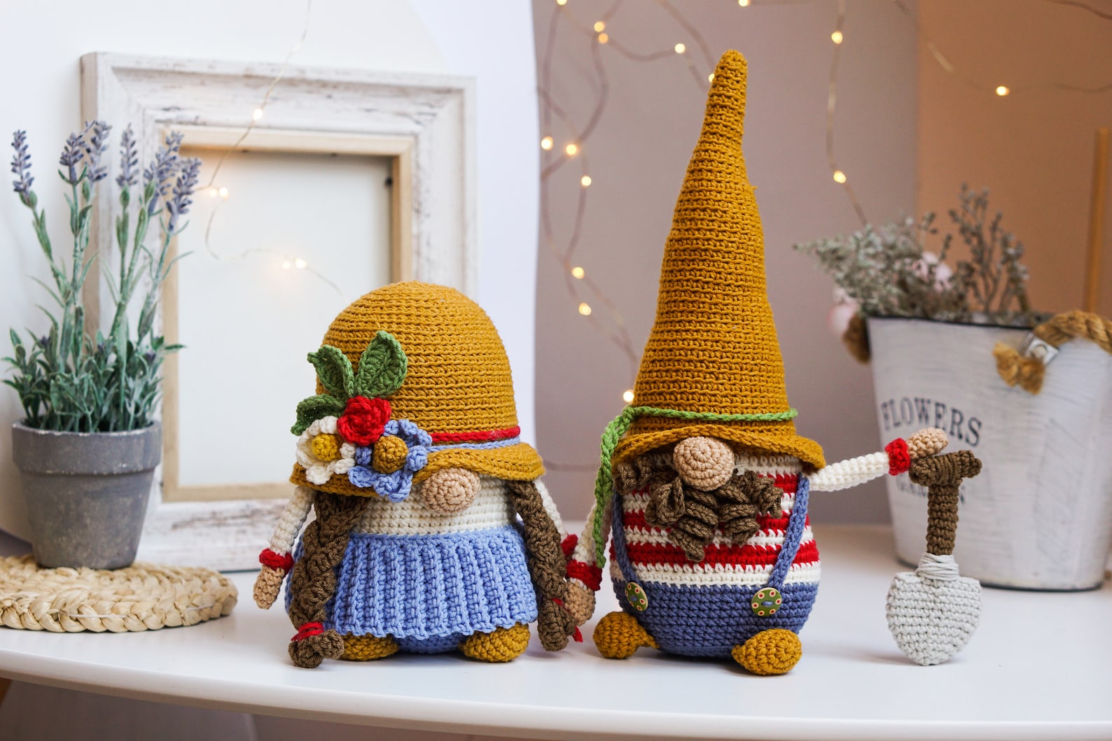 Bundle Crochet Patterns Garden Gnomes - Flower Gnomes - Summer Gnomes ...