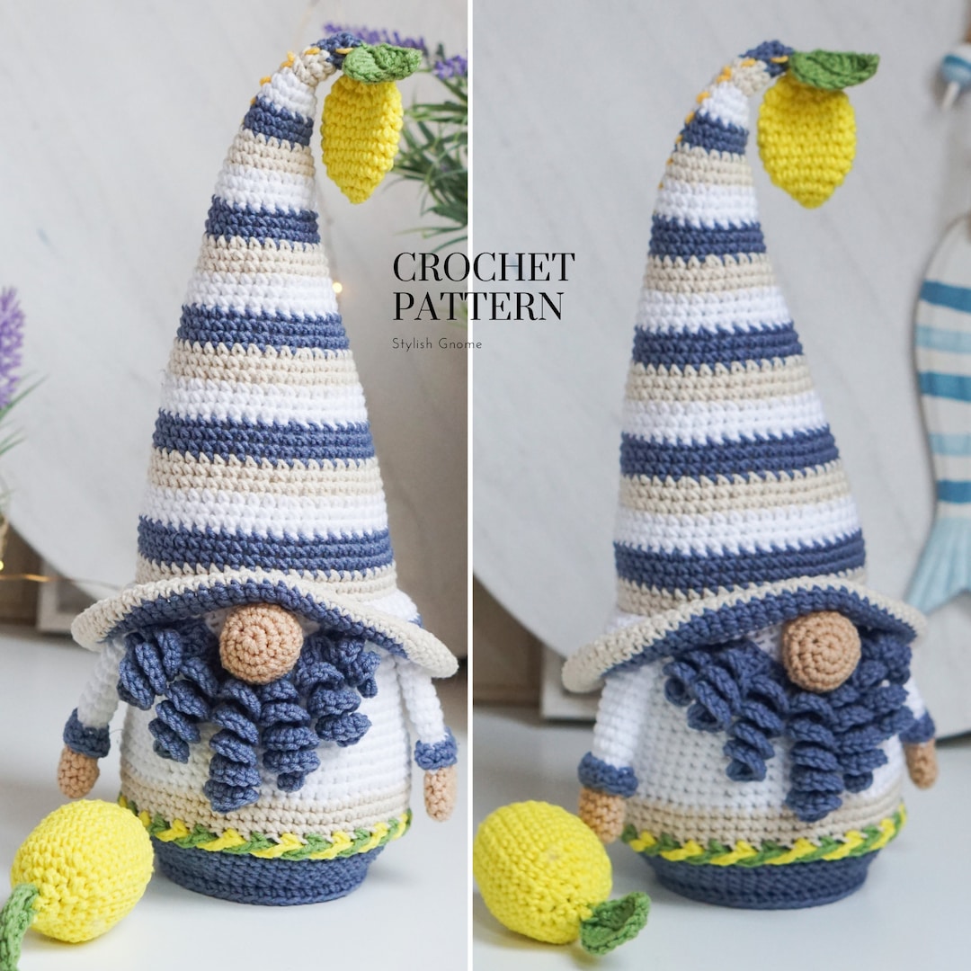 Crochet Patterns Sicilian Gnome in the Mediterranean Style, Stylish ...