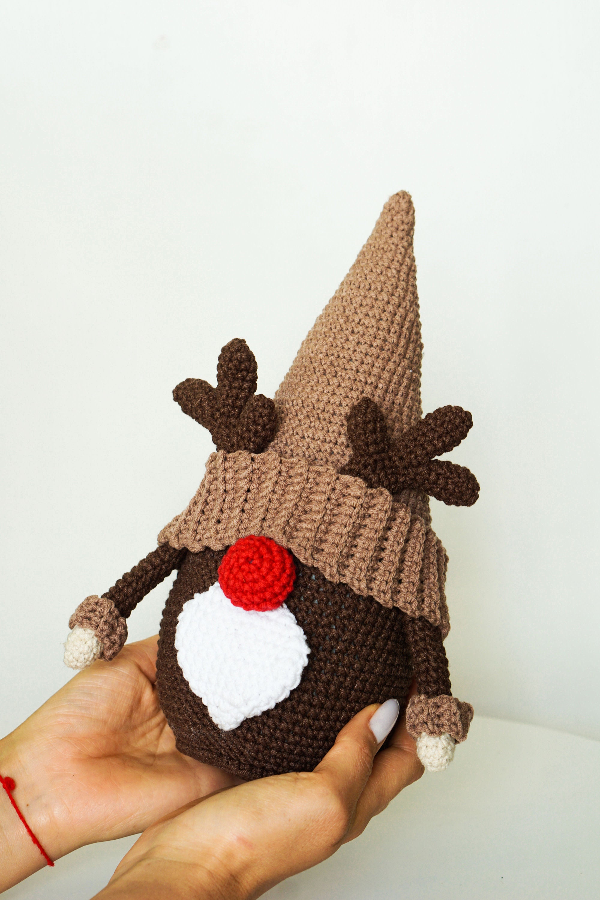 Crochet Patterns Rudolph Red Nose Reindeer Gnome Christmas - Etsy