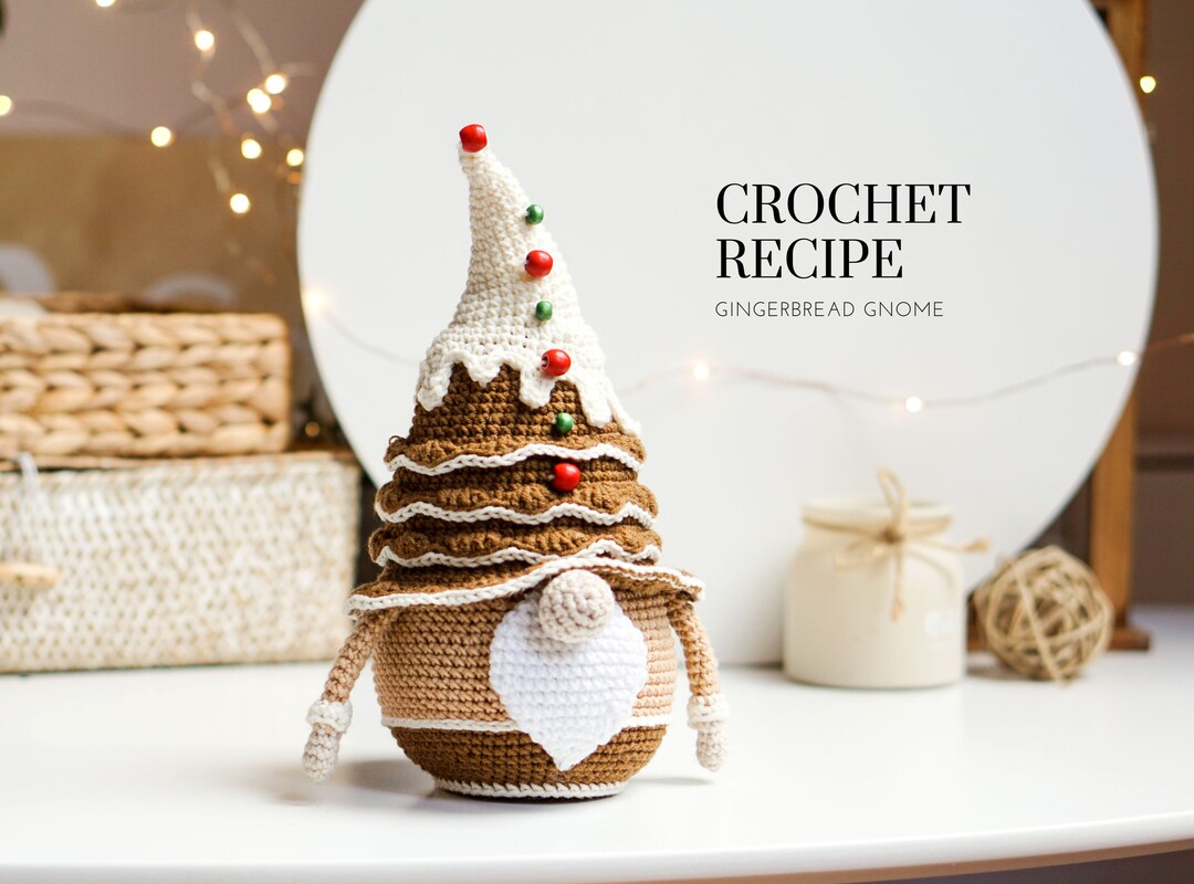 Crochet Patterns Christmas Gnome, Gingerbread Gnome, Gnome Amigurumi ...