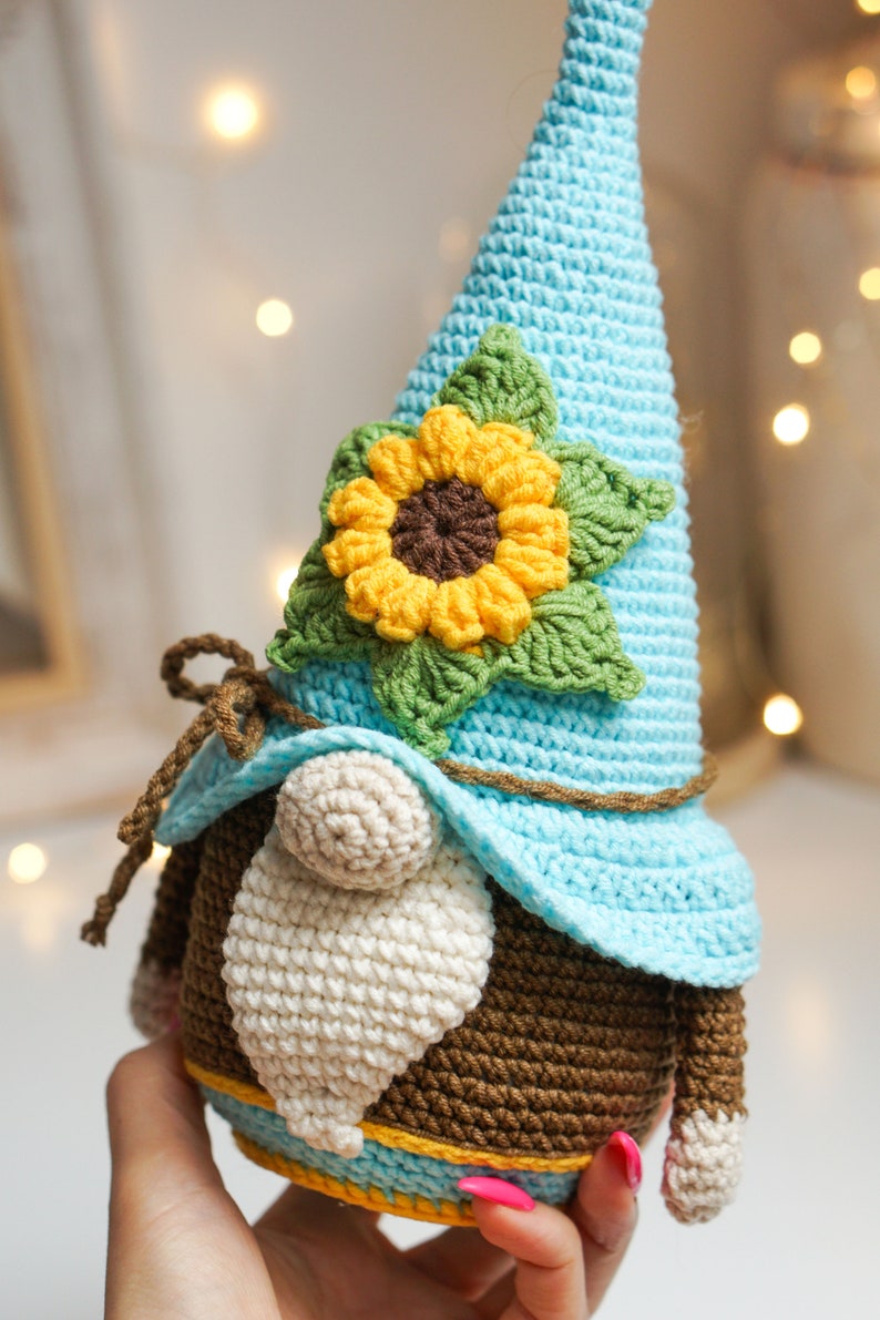 Crochet Patterns Flower Gnome Easter Gnome Sunflower Gnome - Etsy UK