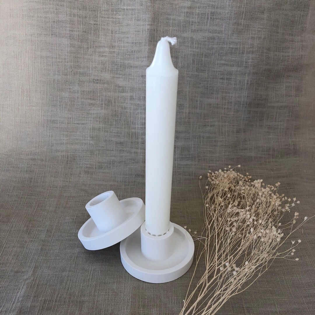 Taper Candles Candlestick Made of Raysin Handmade Modern Candle Holders ...