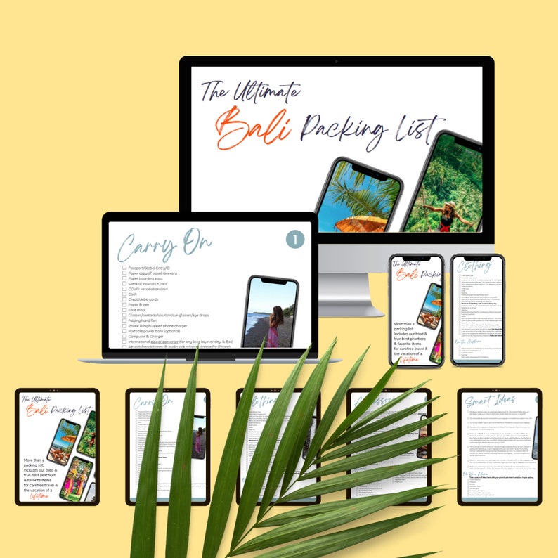 The Ultimate Bali Packing List (PDF) - Etsy
