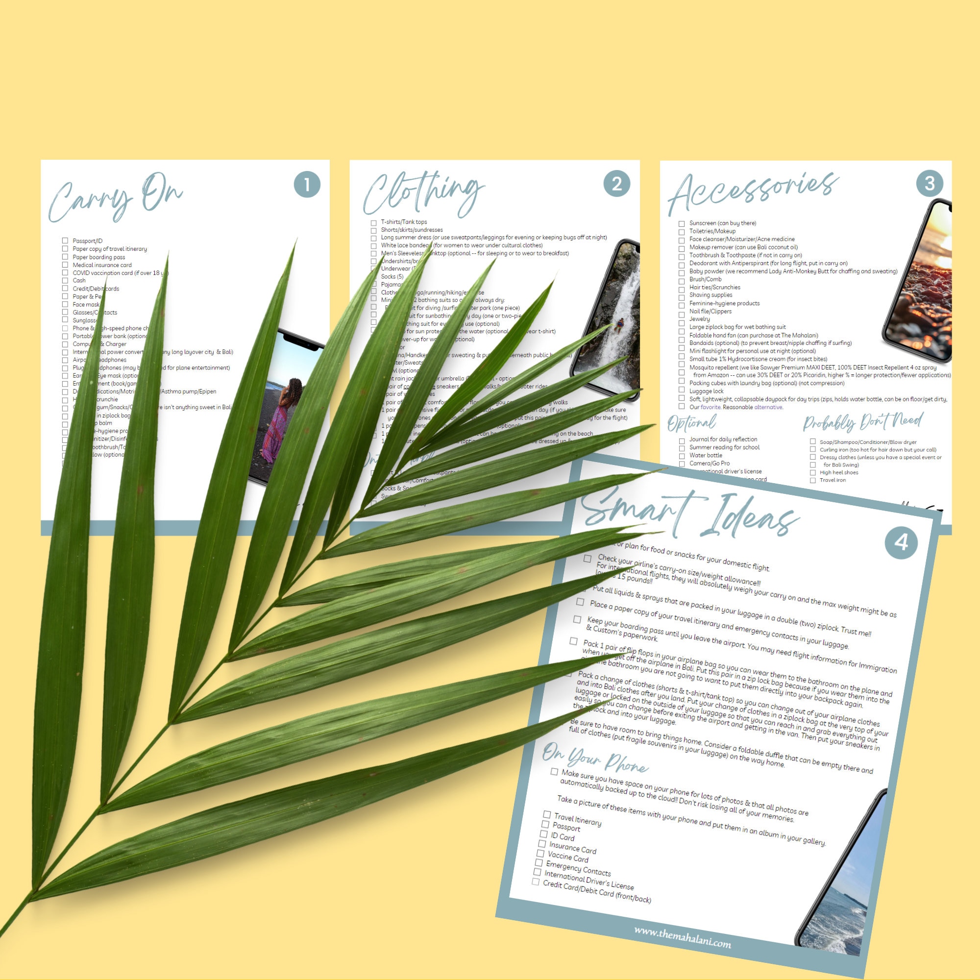 The Ultimate Bali Packing List (PDF) - Etsy