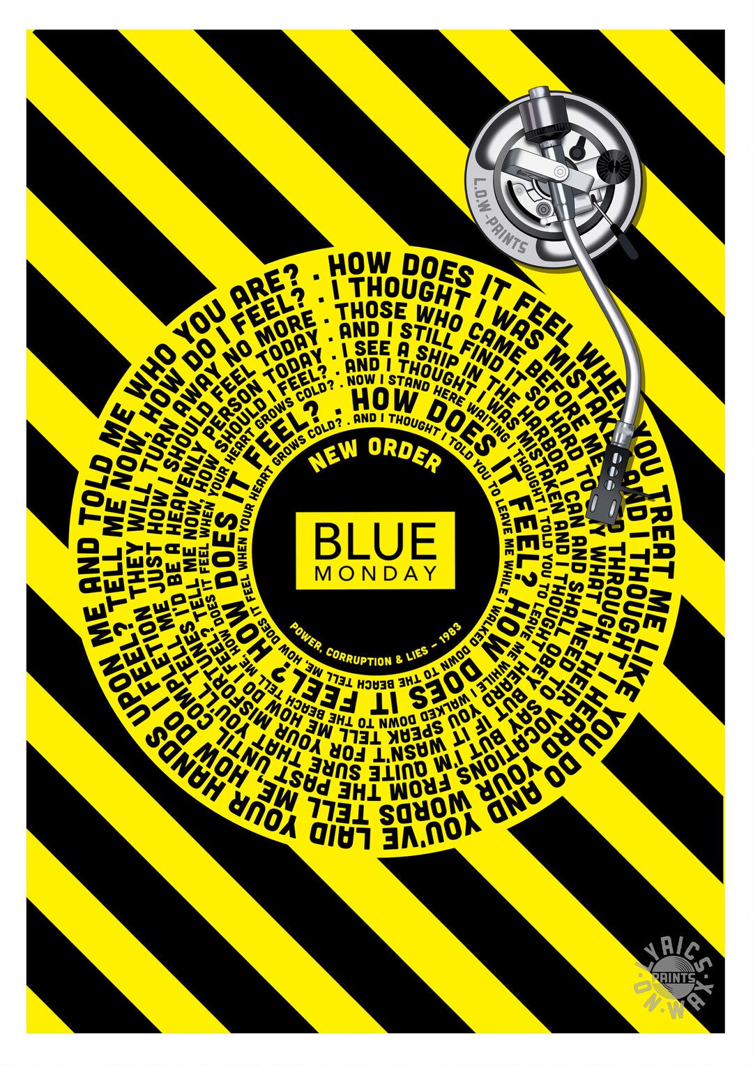 Vinyl Lyrics Poster | Vinyl Record Print | Song Lyrics Poster | for Him ...