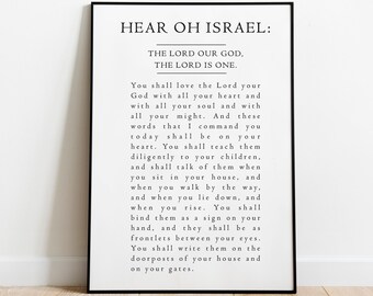 Shema Wall Art - Etsy