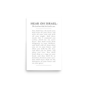Christian Wall Art Print Poster Shema ESV - Etsy