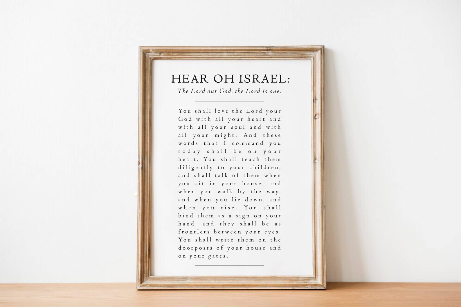 Christian Wall Art Print Poster Shema ESV 8x10 - Etsy