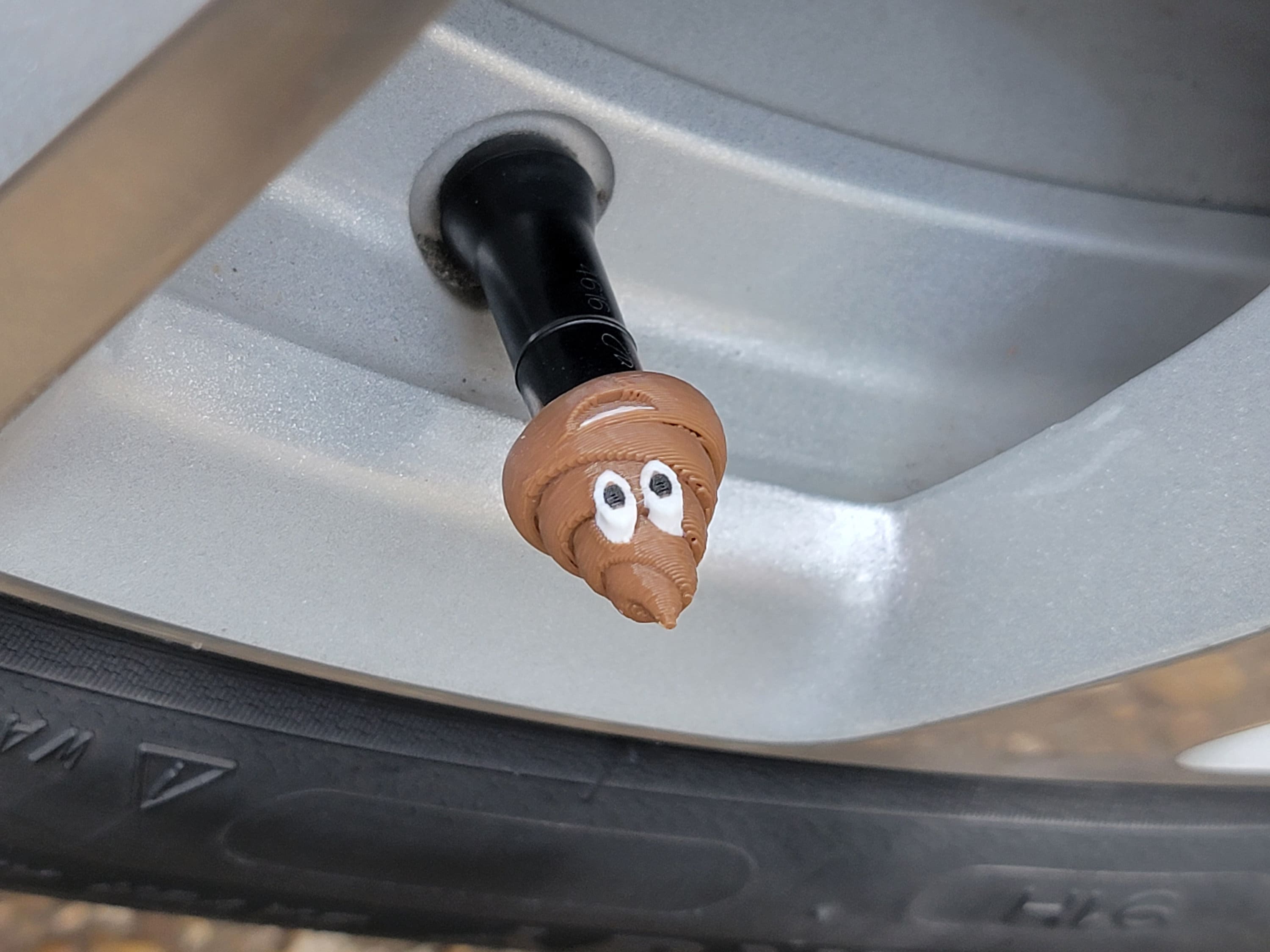 Poop Emoji Valve Stem Cap Set 4 - Etsy