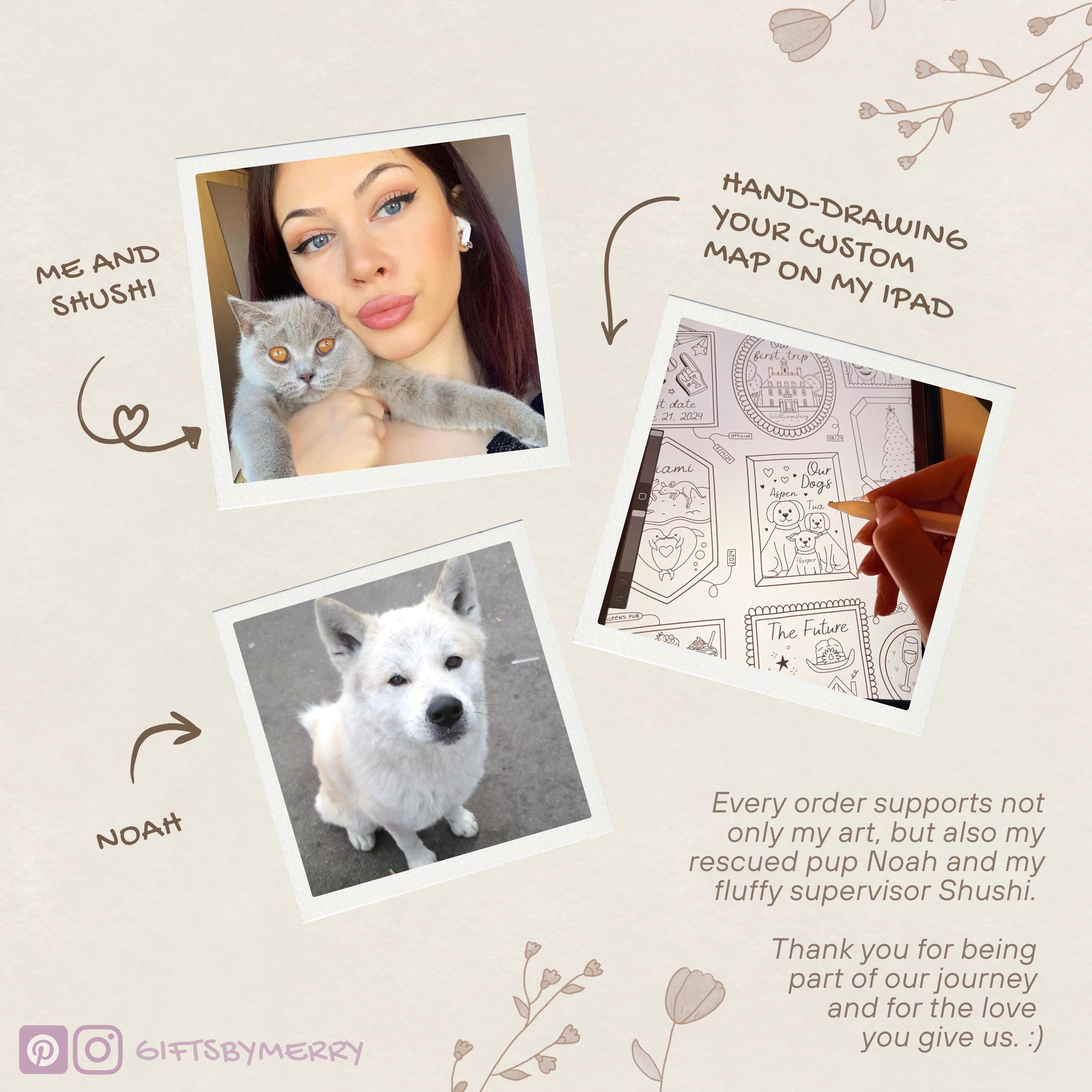 Custom Relationship Map | Our Love Story of Us Print, Wedding ...