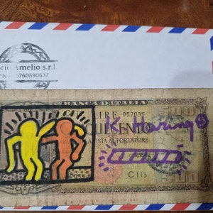 Keith Haring 500 Italian Lire - Etsy