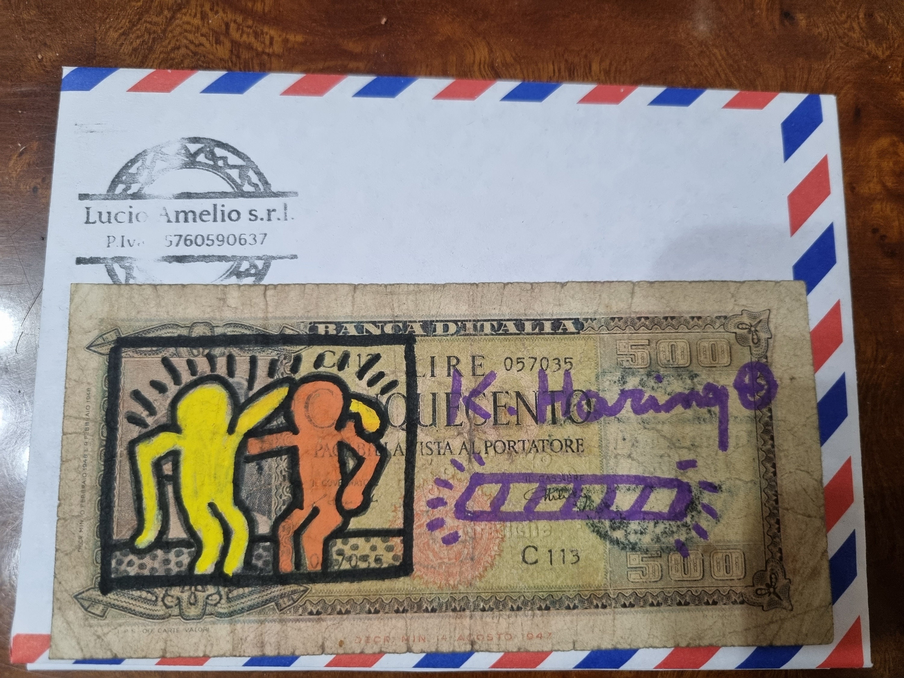 Keith Haring 500 Italian Lire - Etsy
