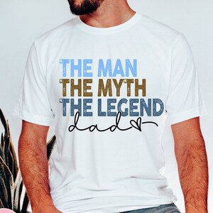 Dad the Man Png,the Myth Png,the Legend Png,vintage Typography Dad Png ...