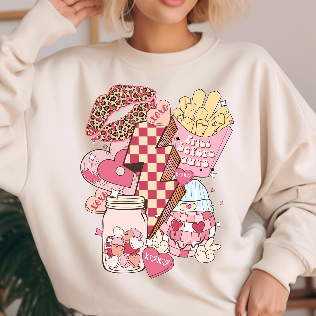 Retro Valentine Png,fries Before Guys Png, Valentine Disco Ball Png ...