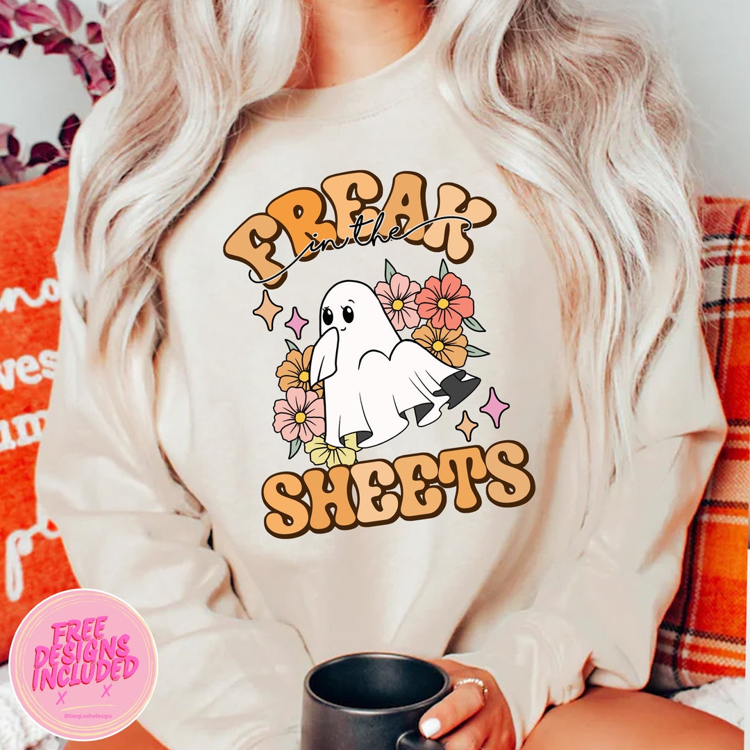 Freak in the Sheets Png,funny Halloween Png,cute Boo Png,retro ...