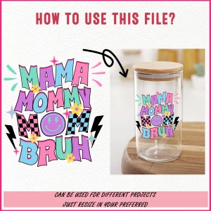 Mama Mommy Mom Bruh Png,mom Life Png,mama Retro Flower Png,mama Png ...